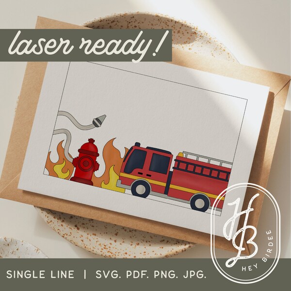 Scroll Saw Fire Truck Pattern - Etsy