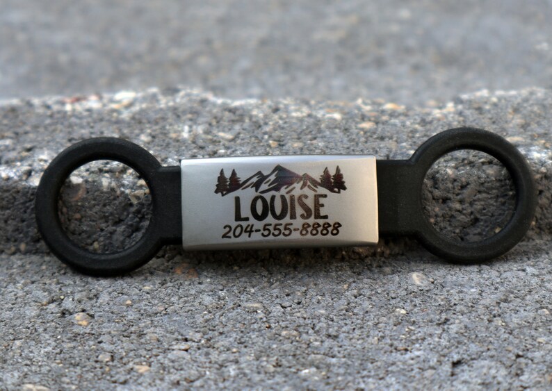 Custom Silicone Slide on Dog ID Tag Personalized Dog Tag - Etsy