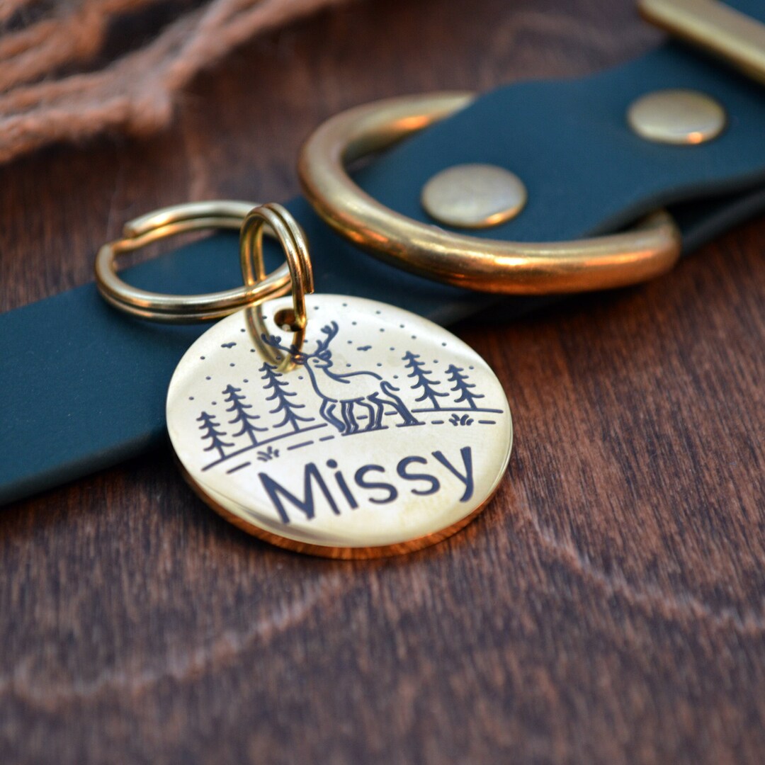 Custom Dog Tag Gold - Etsy
