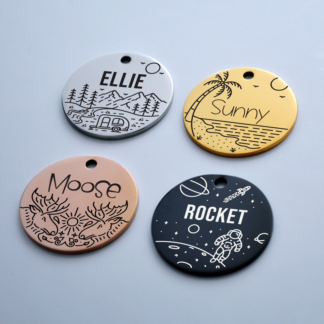 Personalized Dog Tag, Custom Dog Collar, Cat Collar, Tag Cat ID, Dog ID ...