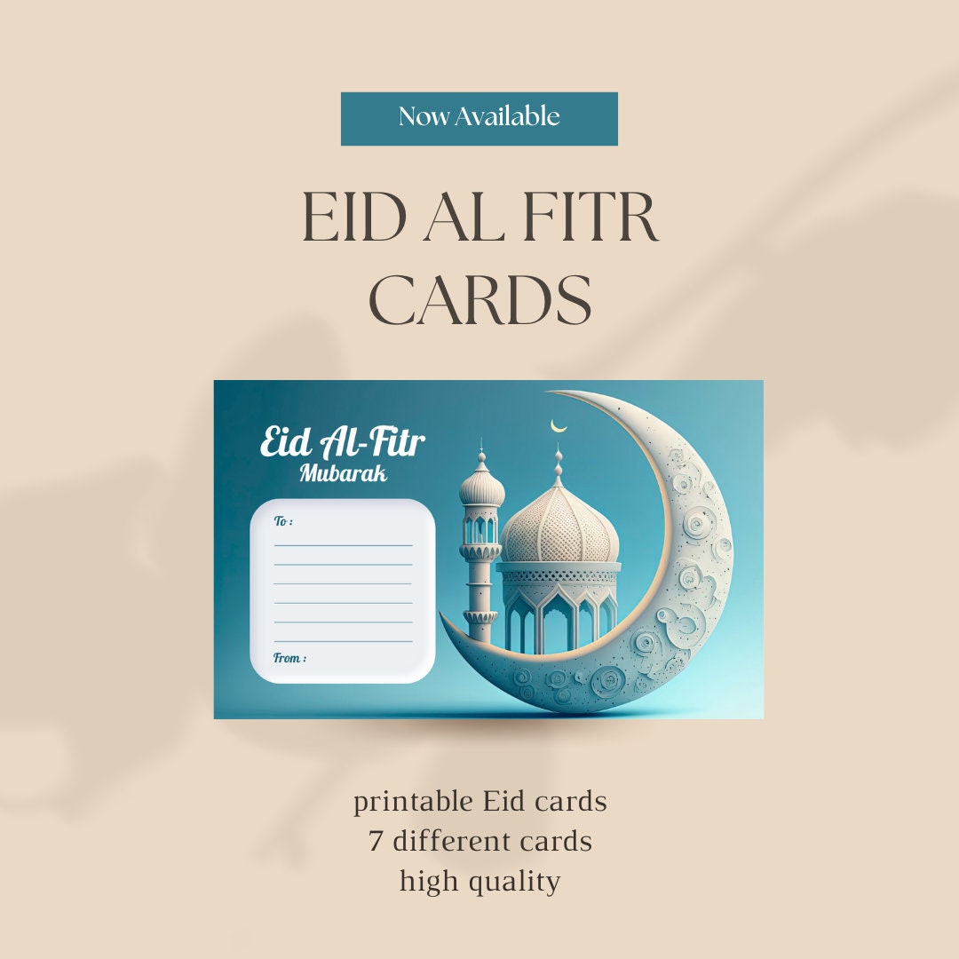 Eid Al Fitr Cards - Etsy