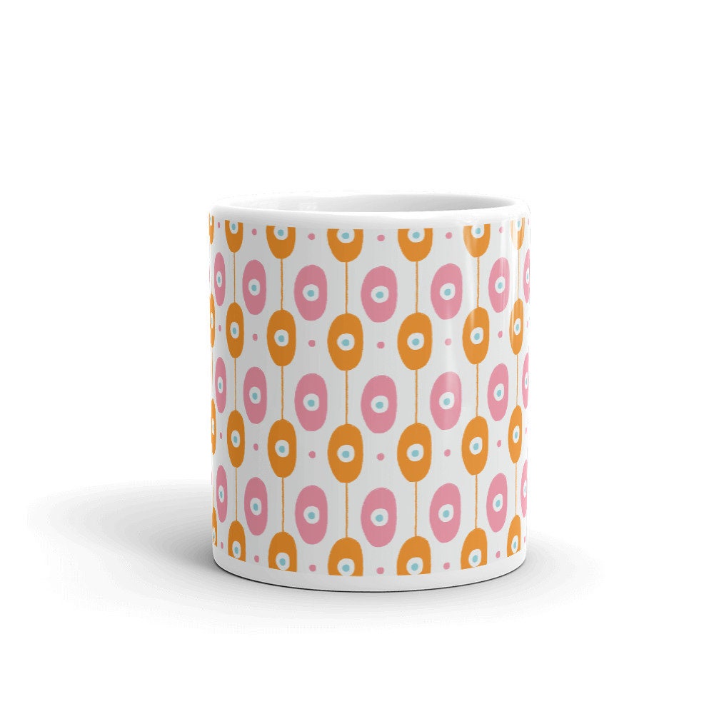 Mid Century Modern Pattern Coffee Mug - Etsy
