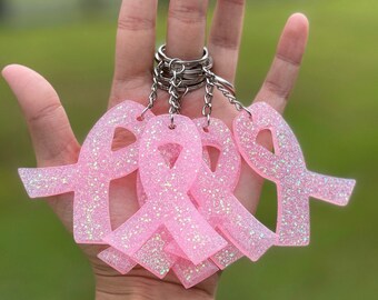 Breast Cancer Key Chain - Etsy
