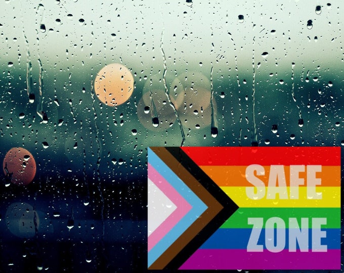 LGBTQ Safe Zone Sticker Sticks on the Inside, Facing Out Same Design as ...