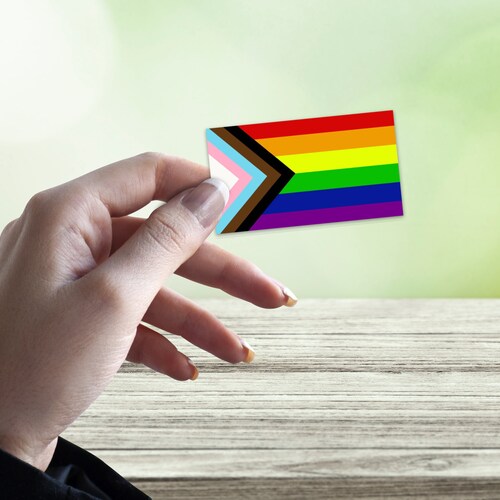 Progress Pride Flag Sticker Laptop Water Bottle Car Bumper - Etsy