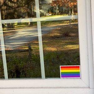 LGBTQ Pride Flag Static Cling Windows Mirrors Car Windows - Etsy