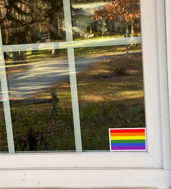 LGBTQ Pride Flag Static Cling Windows Mirrors Car Windows - Etsy