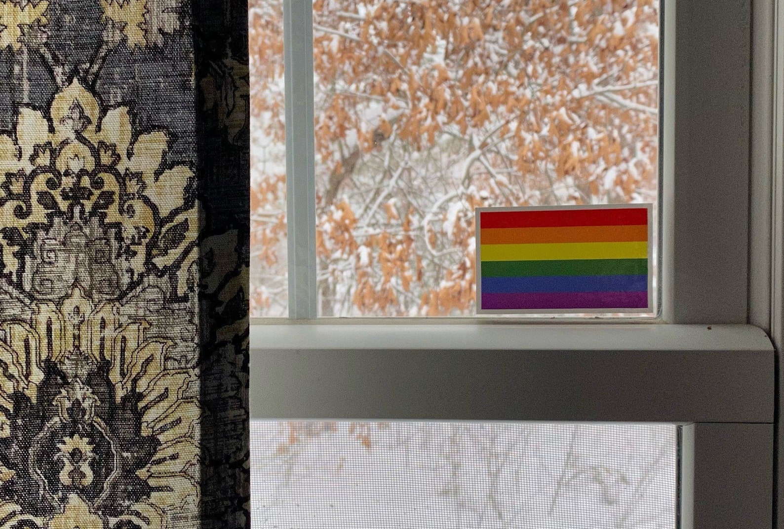 LGBTQ Pride Flag Static Cling Windows Mirrors Car Windows - Etsy