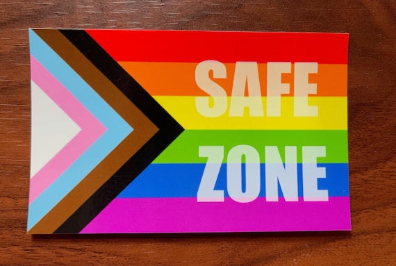 LGBTQ Safe Zone Sticker Sticks on the Inside Facing Out - Etsy