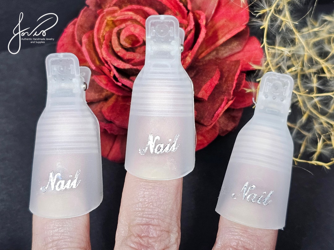 10 Pcs Reusable Soak off Cap Clip. Nail Finger Soakers. UV Nail Gel ...