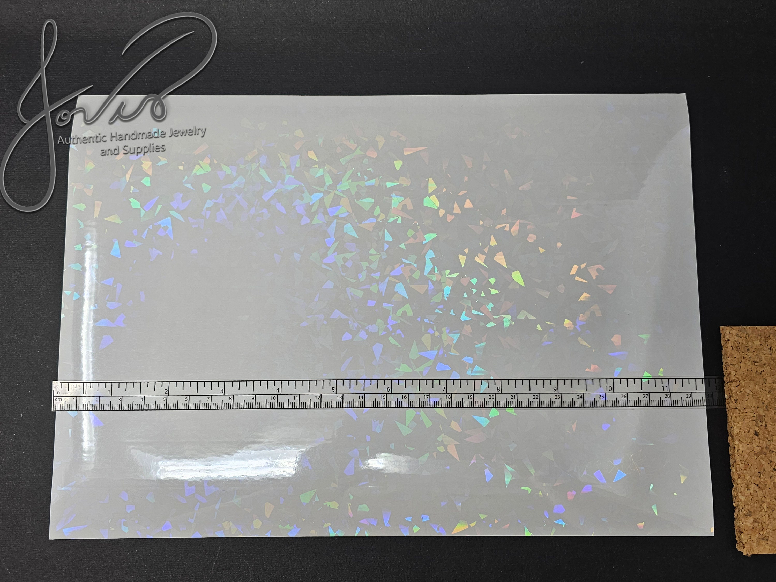 6 Sheets. Transparent Holographic Sticker, A4 Waterproof Adhesive ...