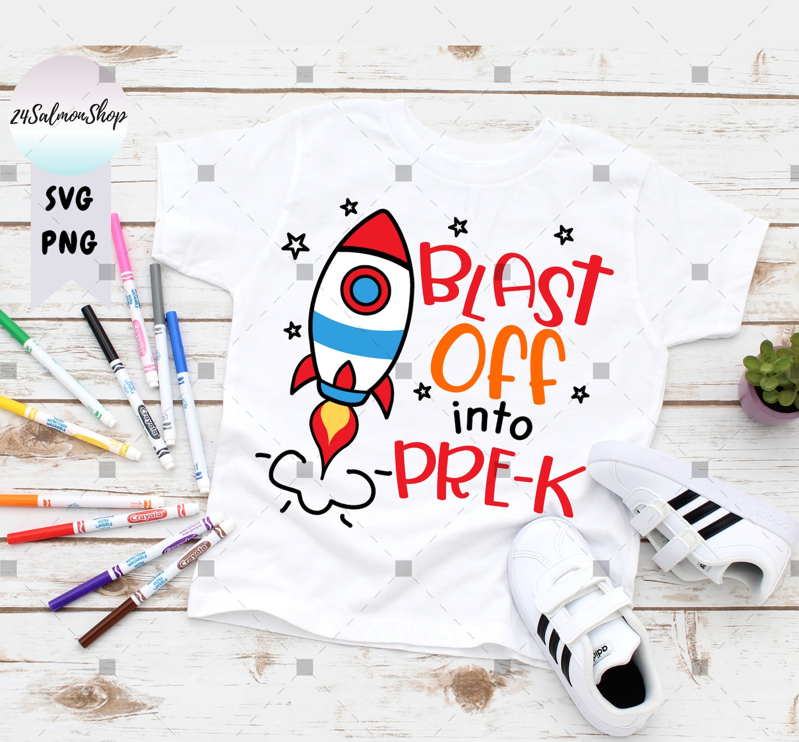 Blast Off Into Pre-K SVG PNG Skyrocket svg Rocket Spaceship | Etsy