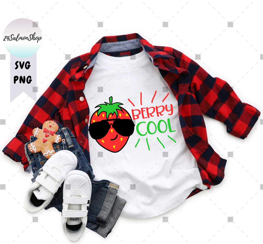 Strawberry SVG PNG, Berry Cool Svg, Summer Svg, Cute Fruit Svg, Cool ...