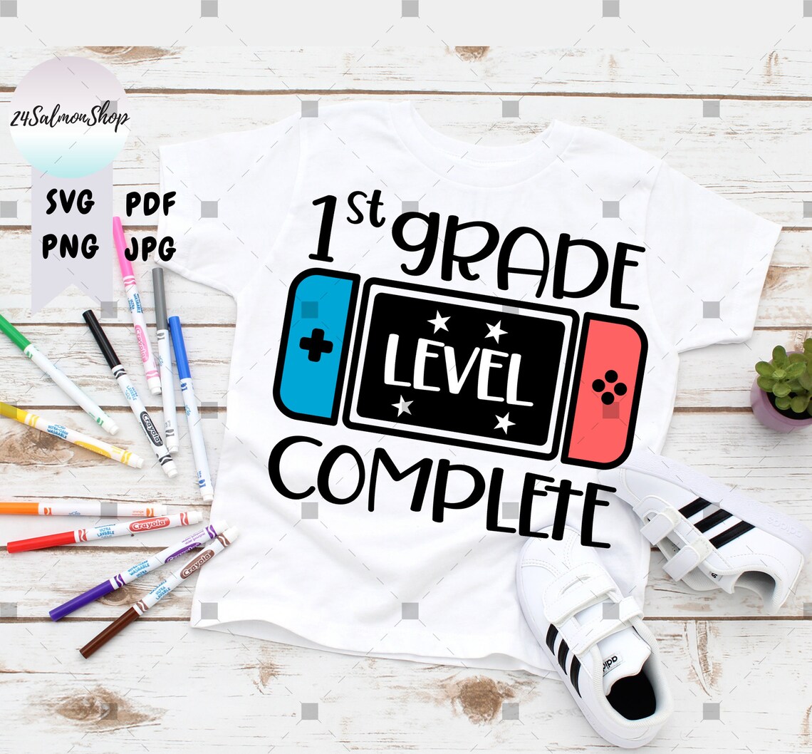 First Grade Level Complete SVG PNG Jpeg Pdf 1st Grade - Etsy