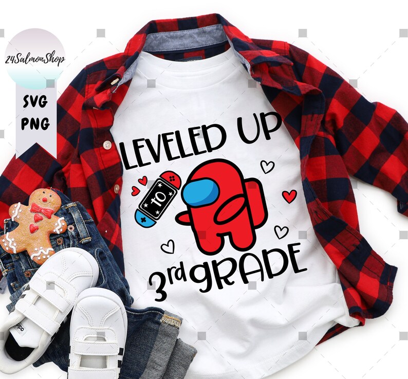 Level up to 3rd Grade SVG PNG 2nd Grade Complete Boys Girls - Etsy