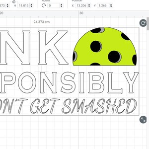 Dink Responsibly SVG PNG, Don't Get Smashed, Funny Pickleball Svg ...