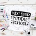 Middle School SVG PNG, Next Stop, Back to School Svg, Kids School Svg ...