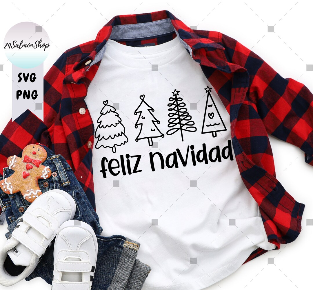 Feliz Navidad SVG PNG, Merry Christmas Svg, Spanish Mexican Christmas ...