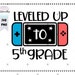 Level up to Fifth Grade SVG PNG Jpg Pnd, 5th Grade Svg, Back to School ...