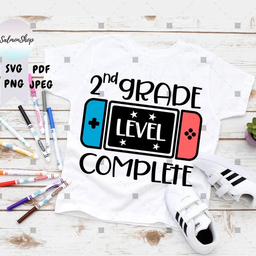 Second Grade Level Complete SVG PNG Jpeg Pdf 2nd Grade - Etsy