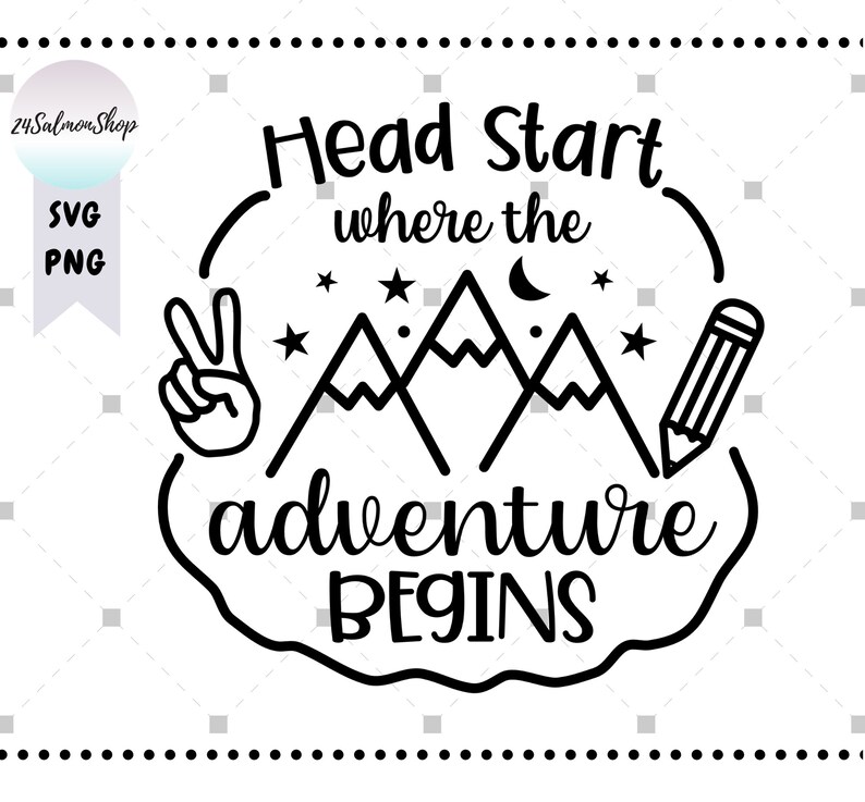 Head Start SVG PNG, Where the Adventure Begins Svg, Kids Back to School ...