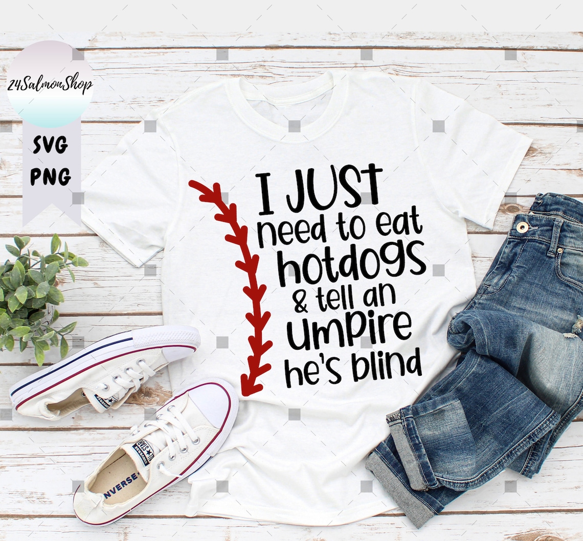 Funny Baseball SVG PNG Hotdogs and Umpires Baseball Umpires - Etsy