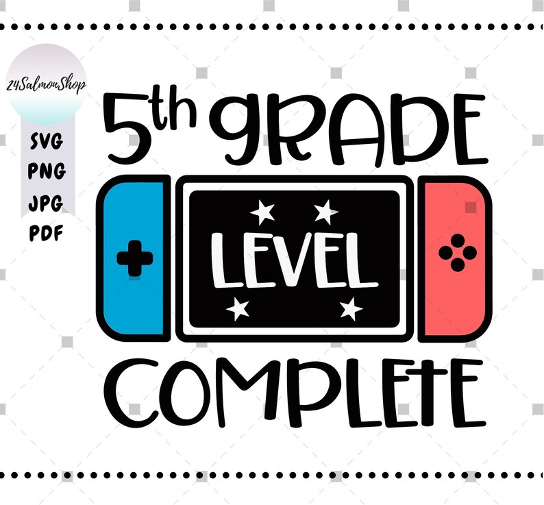 Fifth Grade Level Complete SVG PNG Jpg Pdf 5th Grade - Etsy