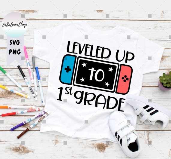 Level up to First Grade SVG PNG Jpg Pnd 1st Grade Svg Back - Etsy