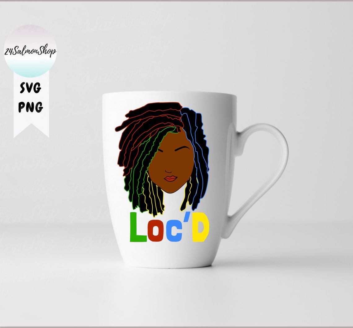 Loc'd SVG PNG Dreadlocs Locs Loc'd up Hair African - Etsy