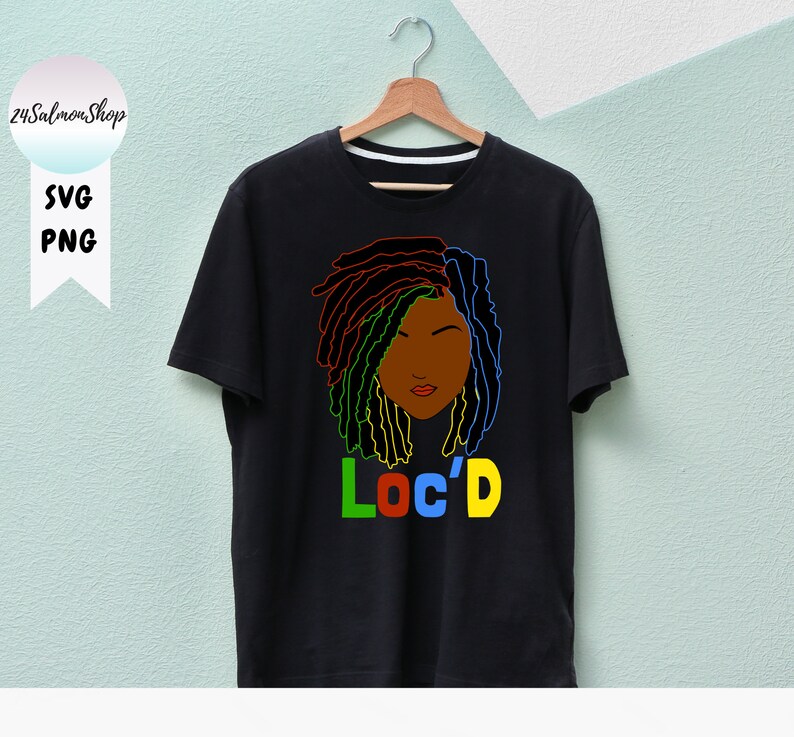Loc'd SVG PNG Dreadlocs Locs Loc'd up Hair African - Etsy