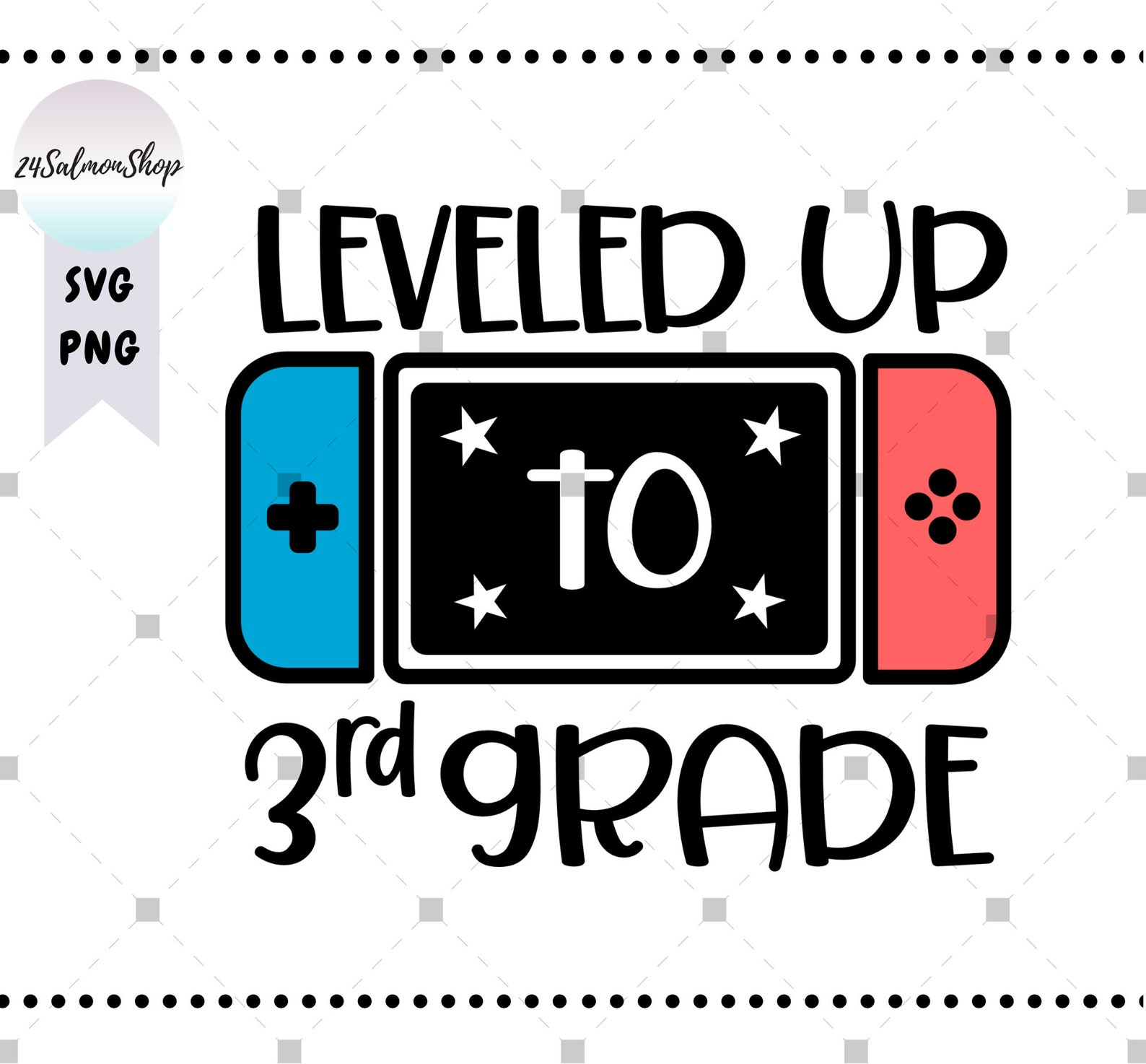 Level up to Third Grade SVG PNG, 3rd Grade Svg, Back to School Svg ...