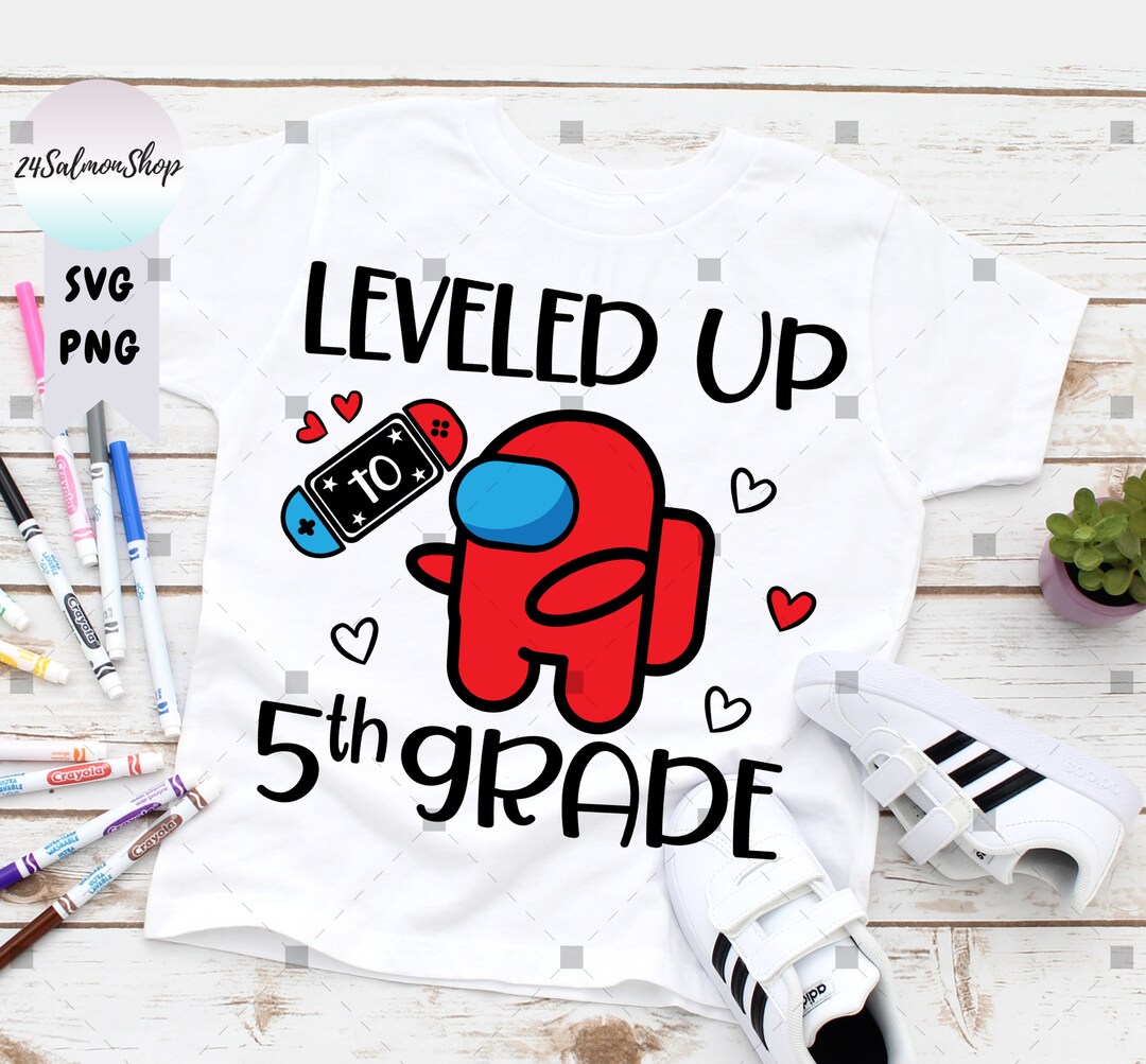 Level up to 5th Grade SVG PNG, 4th Grade Complete, School Graduation ...