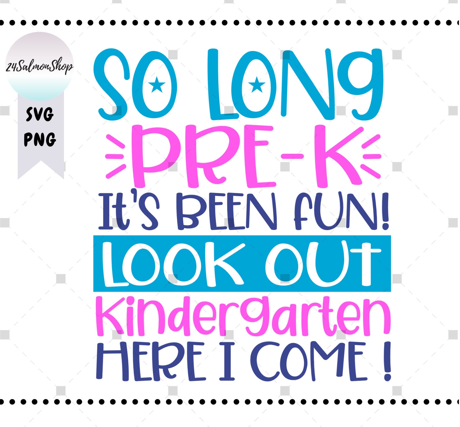 So Long Pre-k SVG PNG, It's Been Fun, Kindergarten Svg, Kid Graduation ...