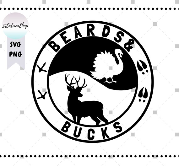 Beards and Bucks SVG PNG Hunting Svg Deer and Beards Svg | Etsy