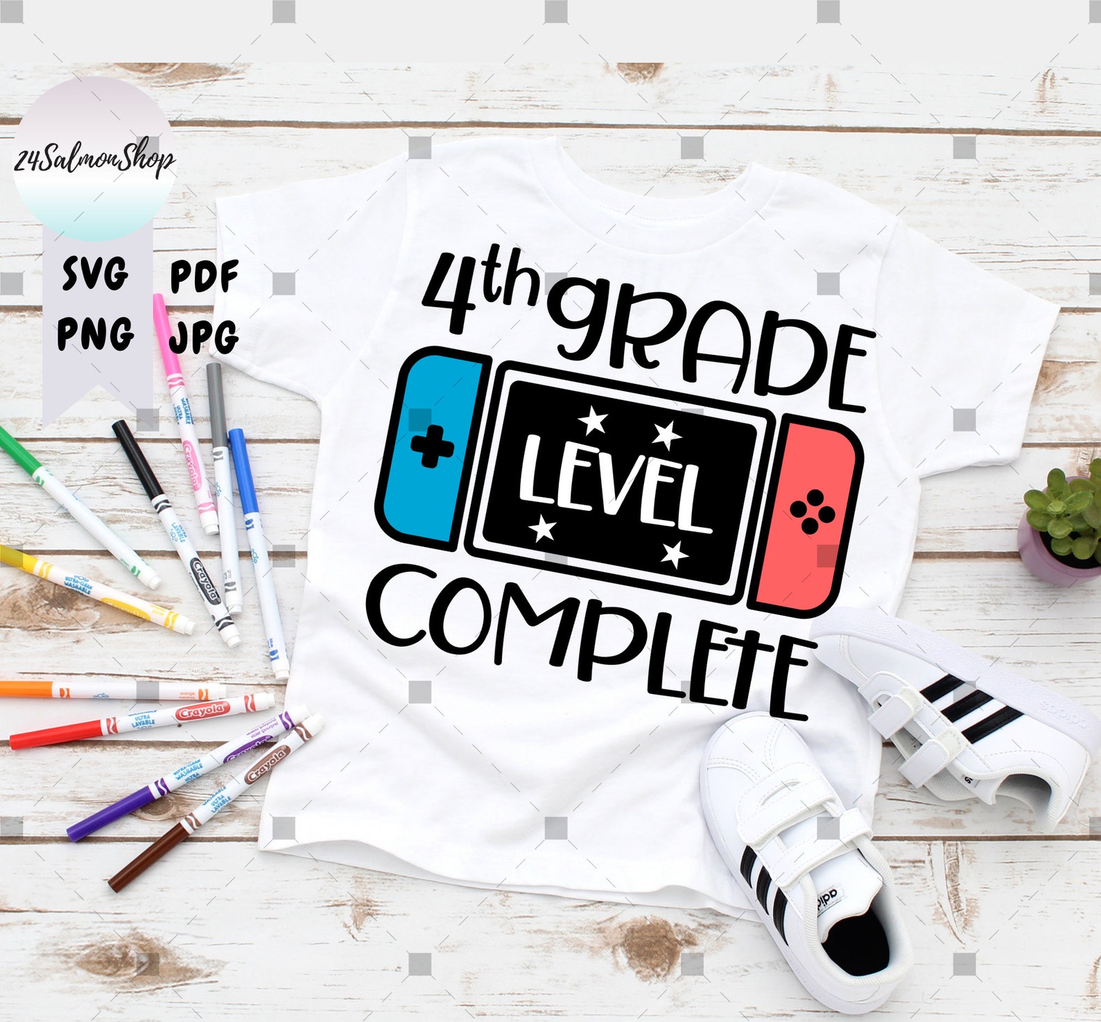 Fourth Grade Level Complete SVG PNG, 4th Grade Svg, Graduation Svg ...