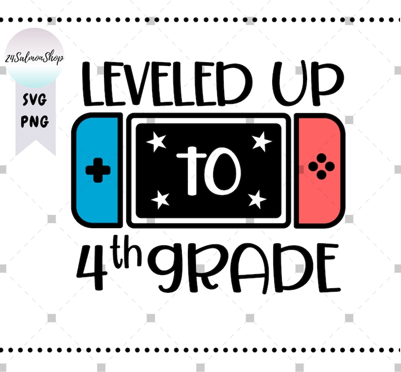 Level up to Fourth Grade SVG PNG Jpg Png 4th Grade Svg Back - Etsy
