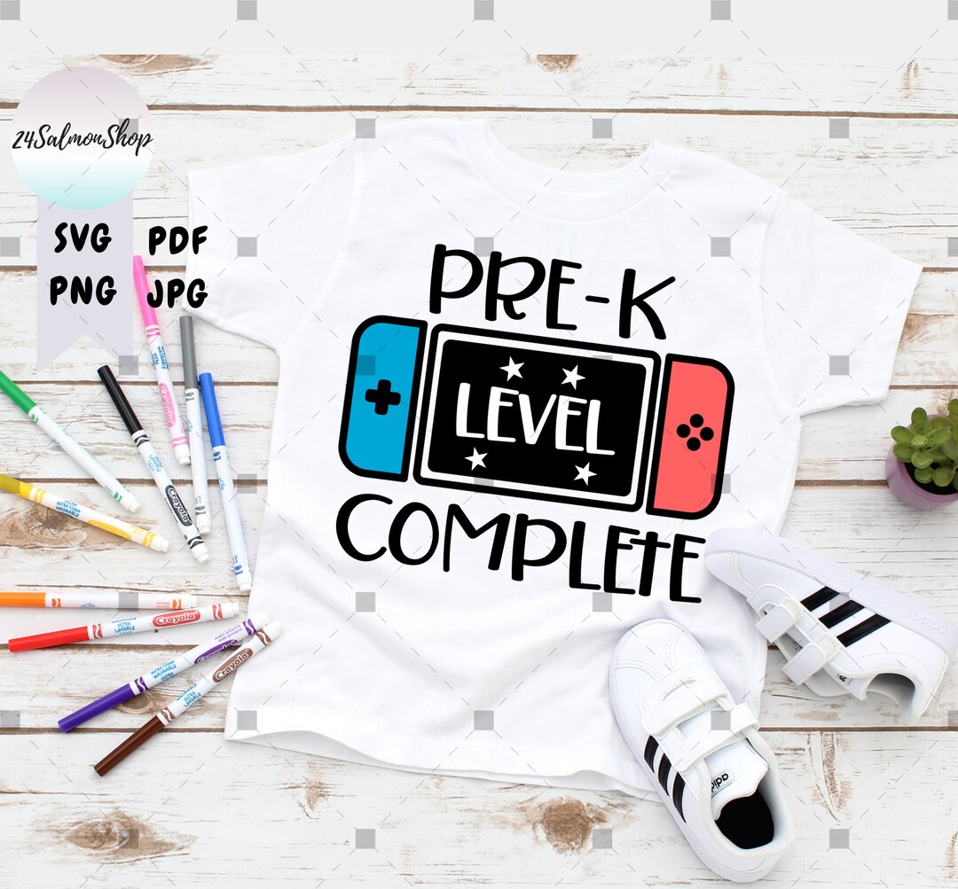 Pre-k Level Complete SVG PNG Jpeg Pdf, Preschool Graduation, Video Game ...