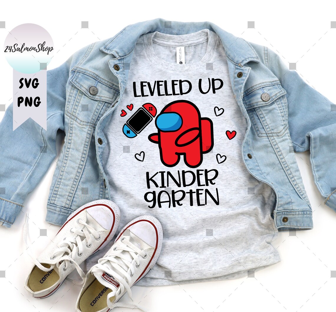Level up to Kindergarten SVG PNG, Pre-k Complete, Boys Girls Graduation ...