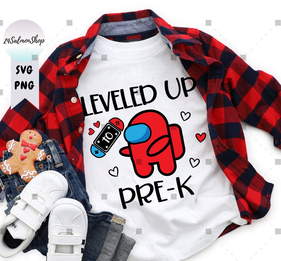 Level up to Preschool SVG PNG, Funny Pre-k Svg, Boys Girls Graduation ...