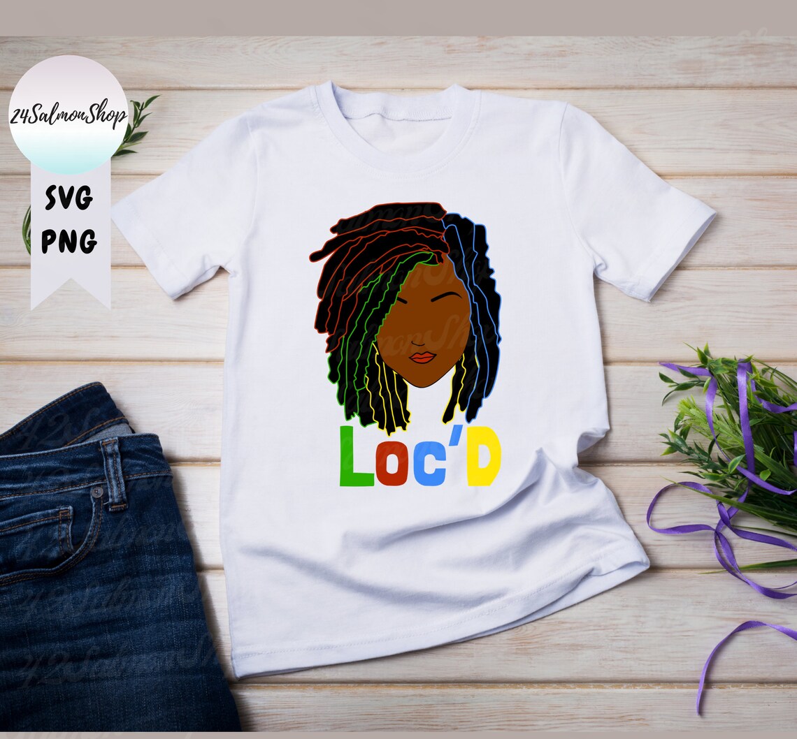 Loc'd SVG PNG Dreadlocs Locs Loc'd up Hair African - Etsy