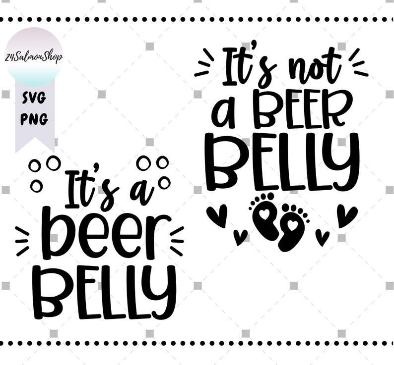 Pregnancy Reveal SVG PNG Beer Belly Svg Baby on the Way Svg | Etsy