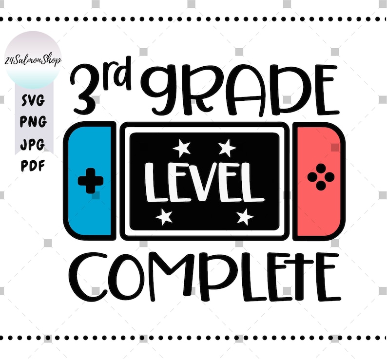 Third Grade Level Complete SVG PNG Jpg Png 3rd Grade - Etsy