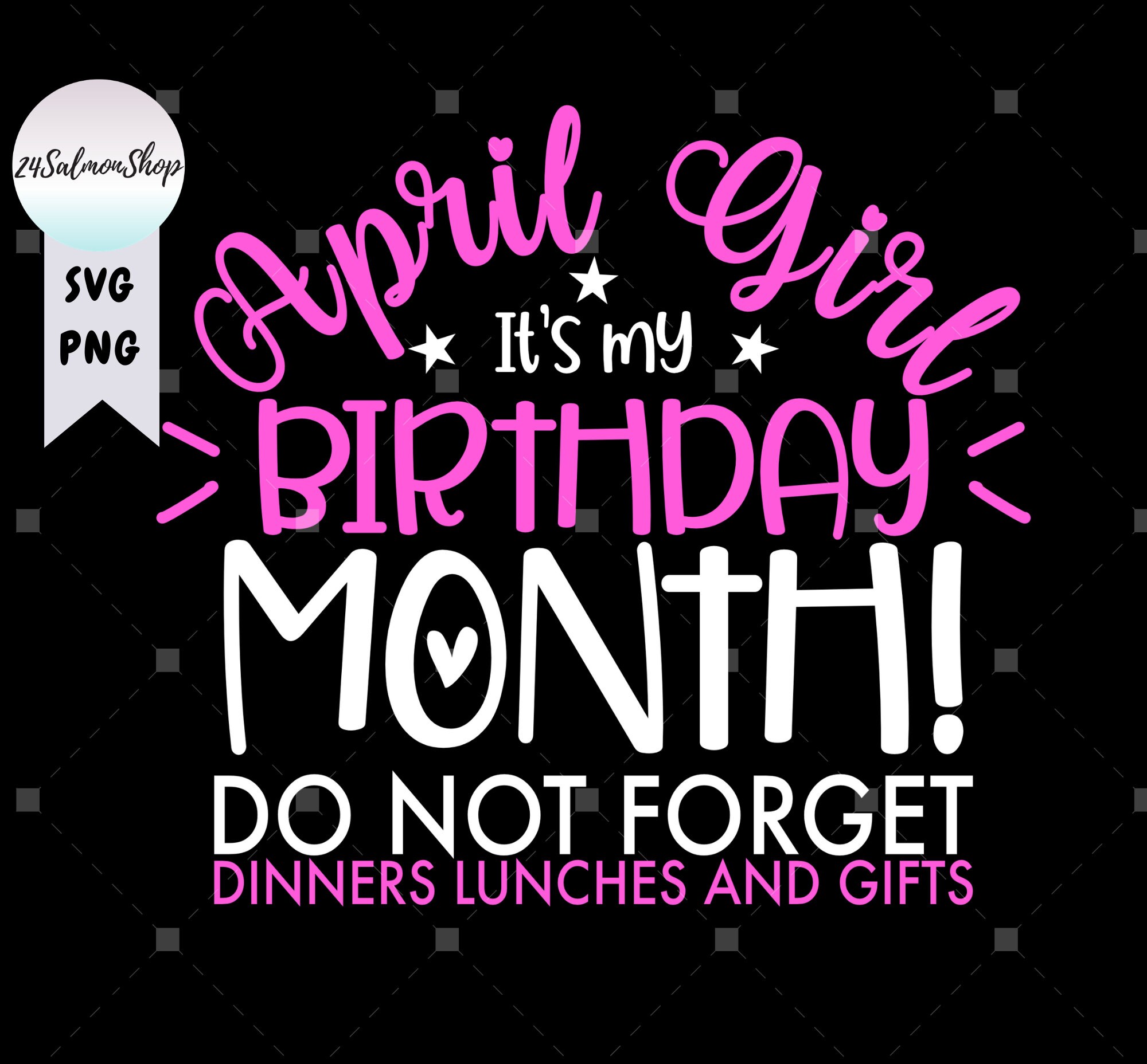 April Mädchen SVG PNG April Geburtstag Svg Mädchen | Etsy