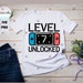 Level 7 Unlocked SVG PNG, 7th Birthday Svg, Seven Years Old Gamer Svg ...