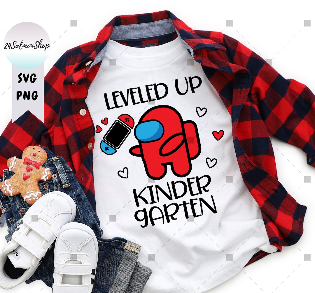 Level up to Kindergarten SVG PNG, Pre-k Complete, Boys Girls Graduation ...