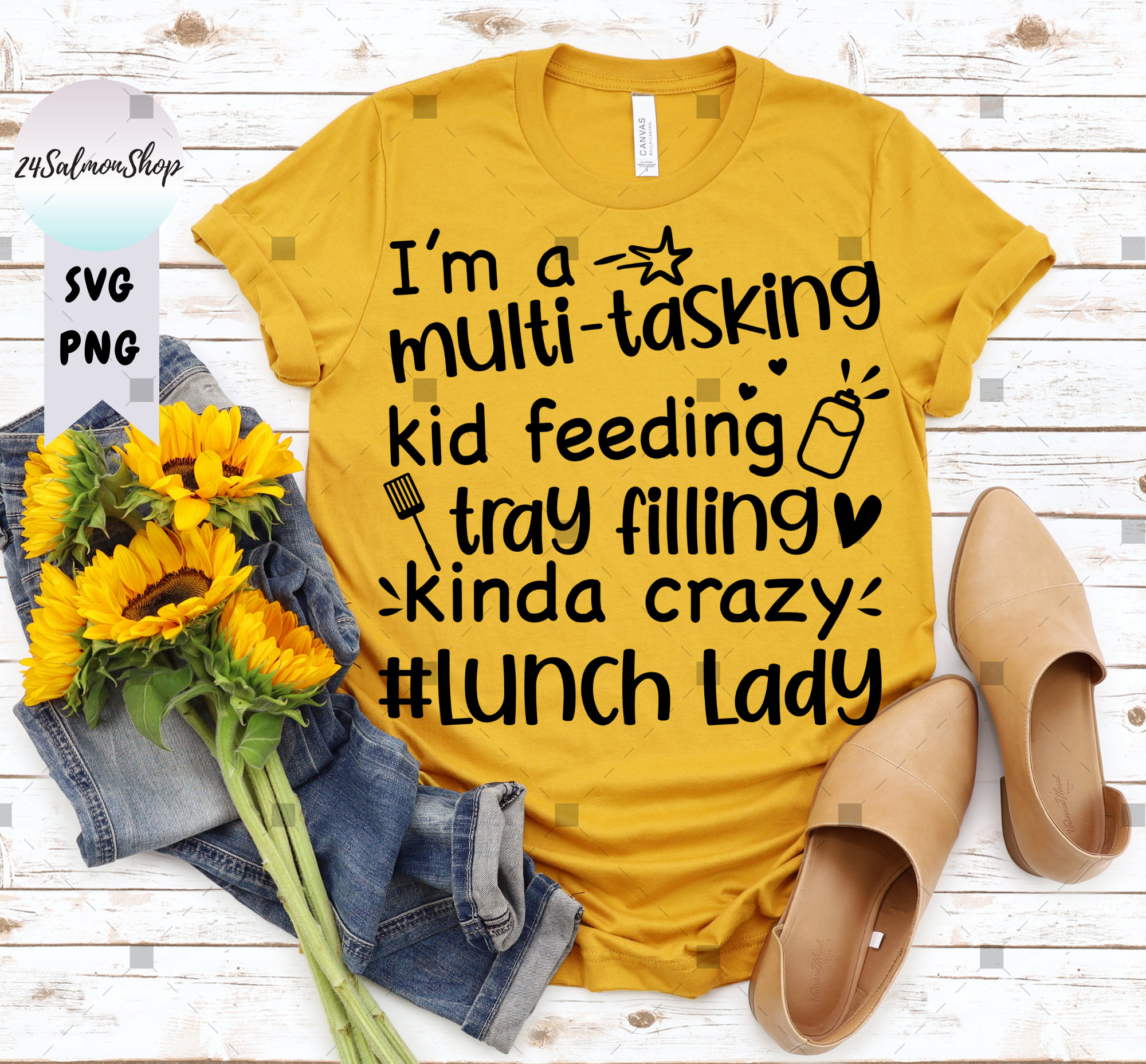 Lunch Lady Svg Png Svg Multitarea Svg De Alimentación Para Etsy