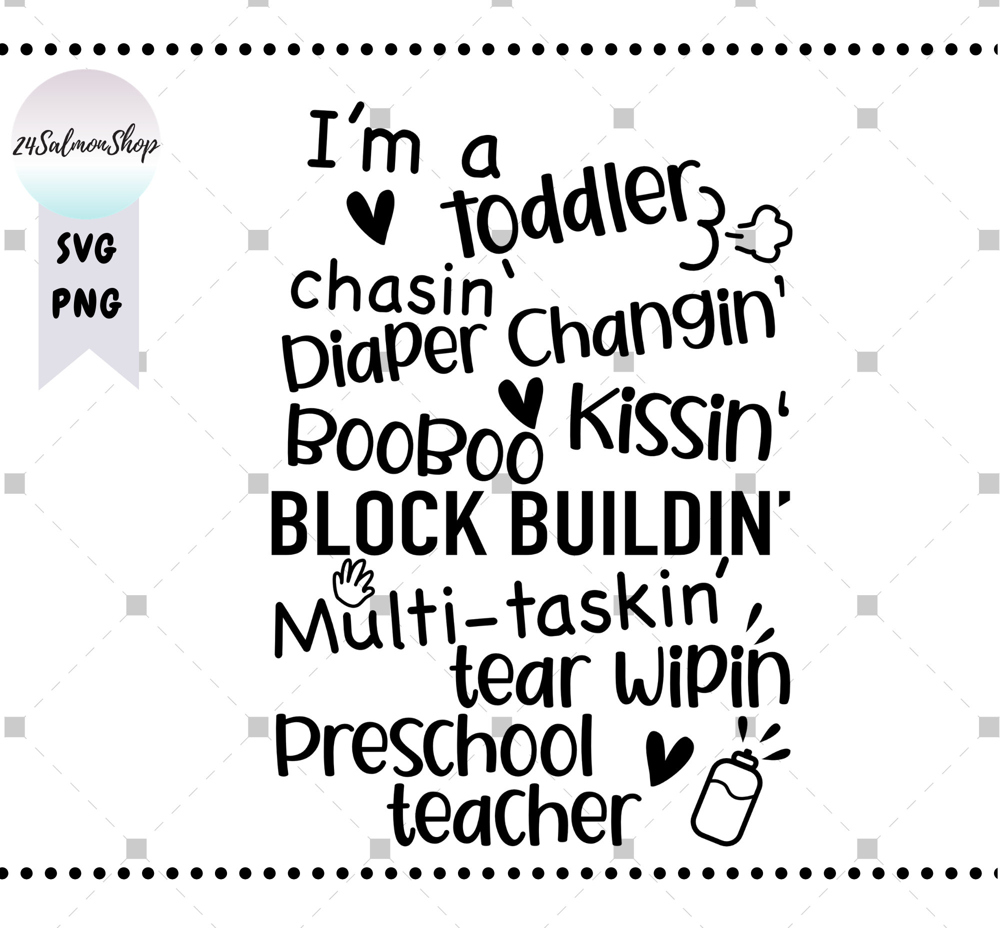 Preschool Teacher SVG PNG Teacher Appreciation Svg Funny - Etsy