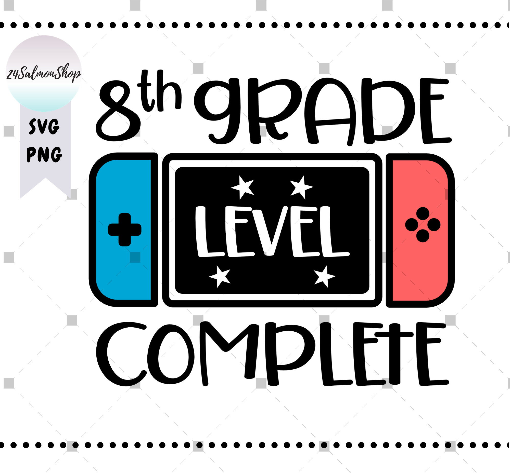 Acht Grade Level Complete SVG PNG 8. Klasse SVG Abschluss | Etsy