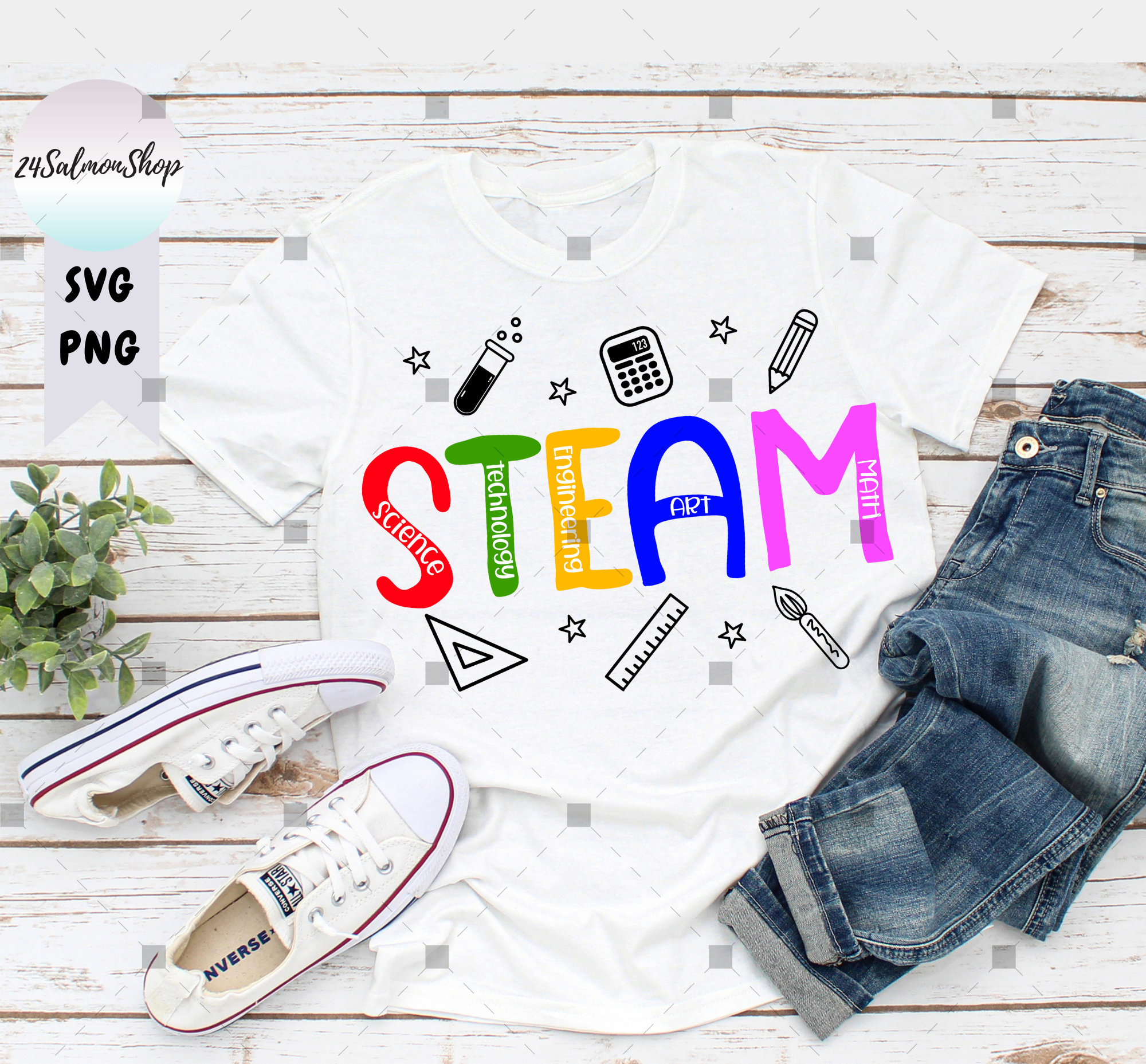 Steam Education SVG PNG, Science Technology Engineering Art Math Svg ...