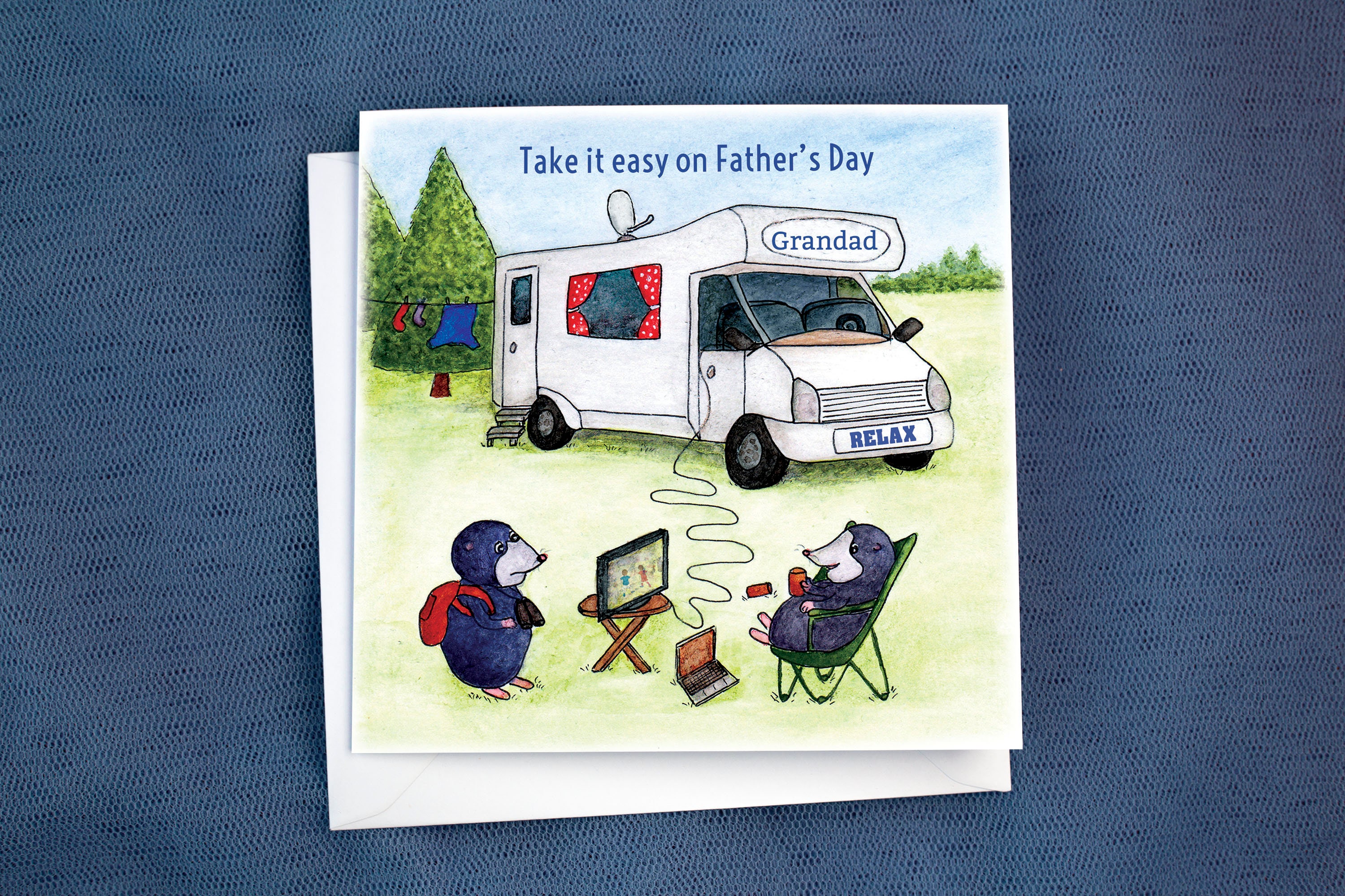 Personalised Motorhome Birthday, Retirement Card, Funny Campervan ...